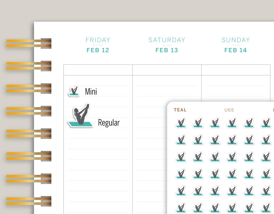 Pilates Icon Planner Stickers for Makse Life Planner U65 - Etsy