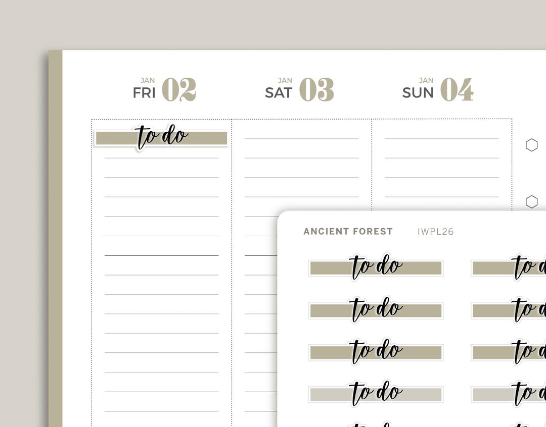 CLASSIC Highlight Header Stickers for Inkwell Press Planners IWPL26 - Etsy