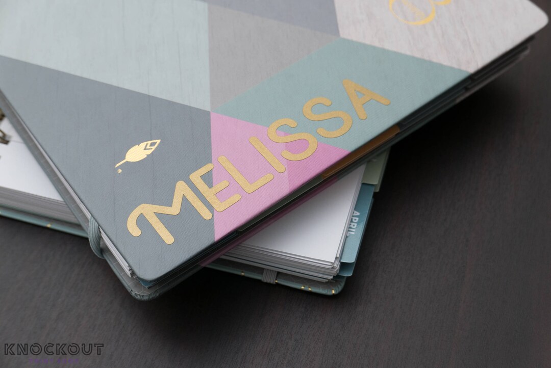 CUSTOM Vinyl Name Decal for Inkwell Press Planner, Erin Condren ...