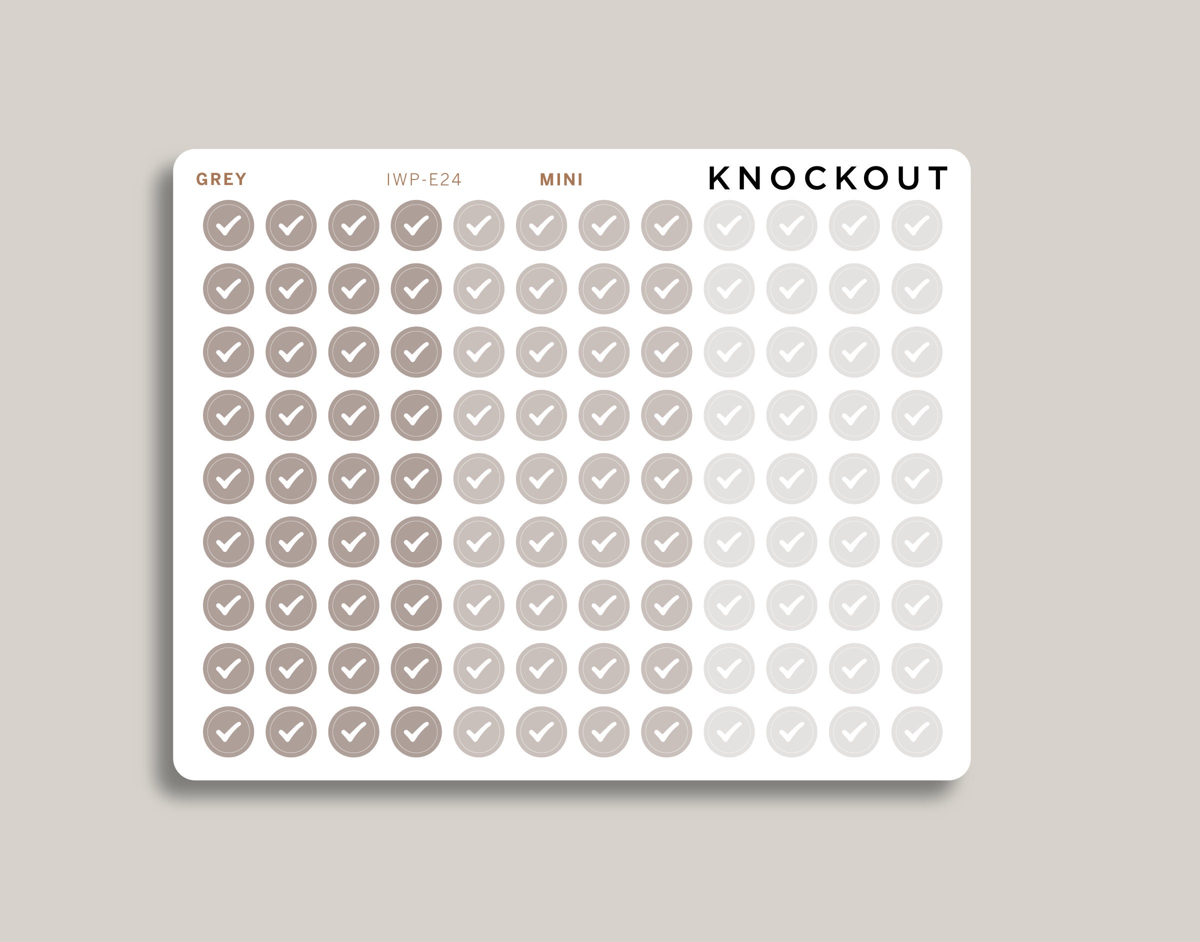 Checkmark Bullet Journal Circle Planner Stickers for 2022 | Etsy