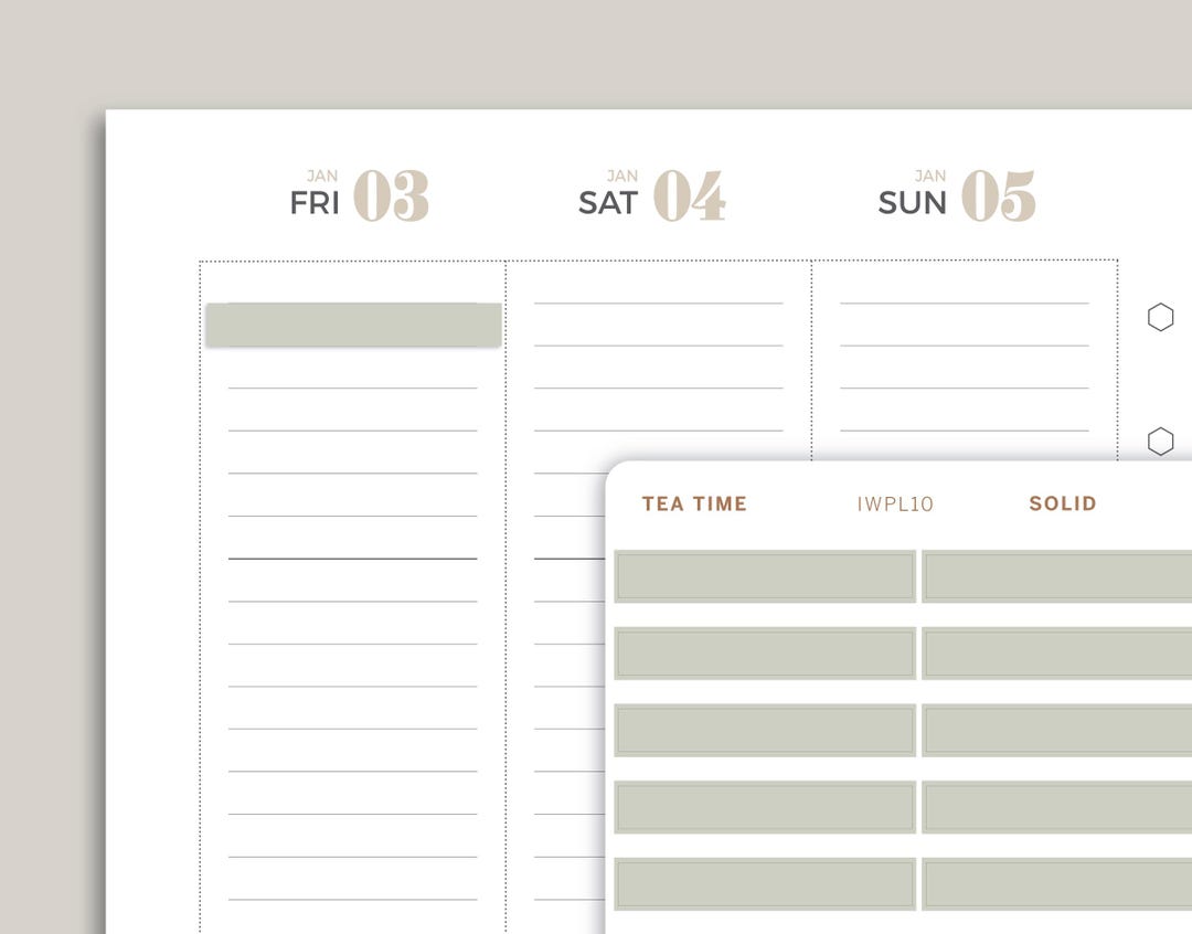 Single Line Box Stickers for Inkwell Press Planners IWPL10 - Etsy