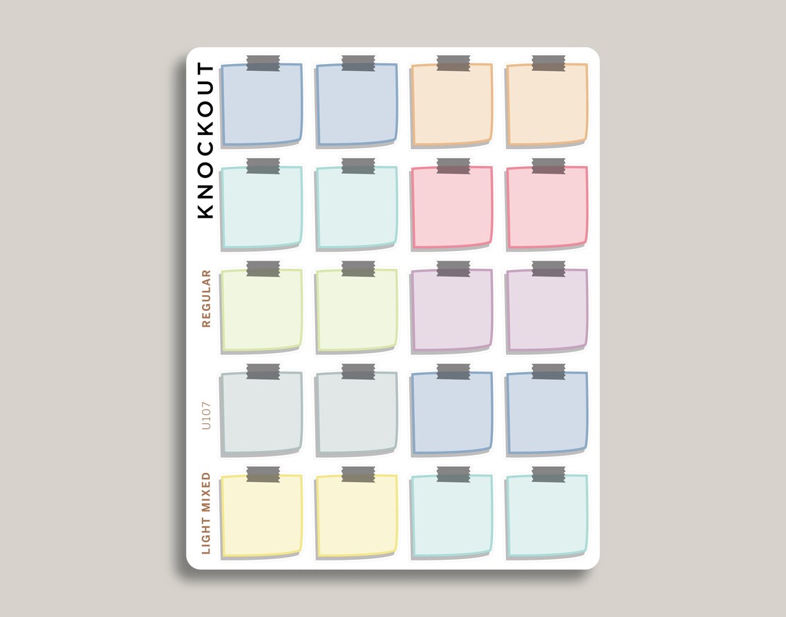 Sticky Note / Post It Note Planner Stickers for Makselife - Etsy