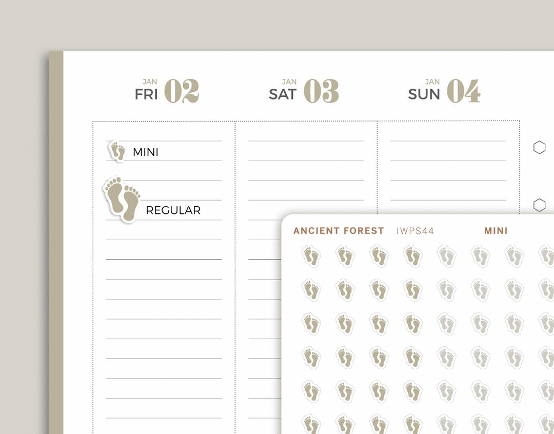Baby Feet Icon Planner Stickers for Inkwell Press Planners IWPS44 - Etsy