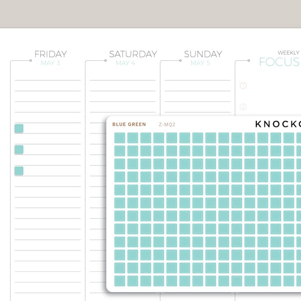 Mildliner Checklist Stickers - Etsy