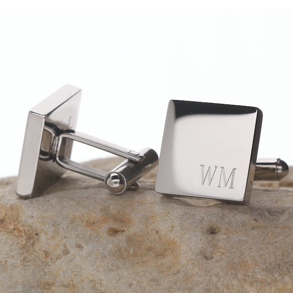 Initial Cufflinks - Etsy