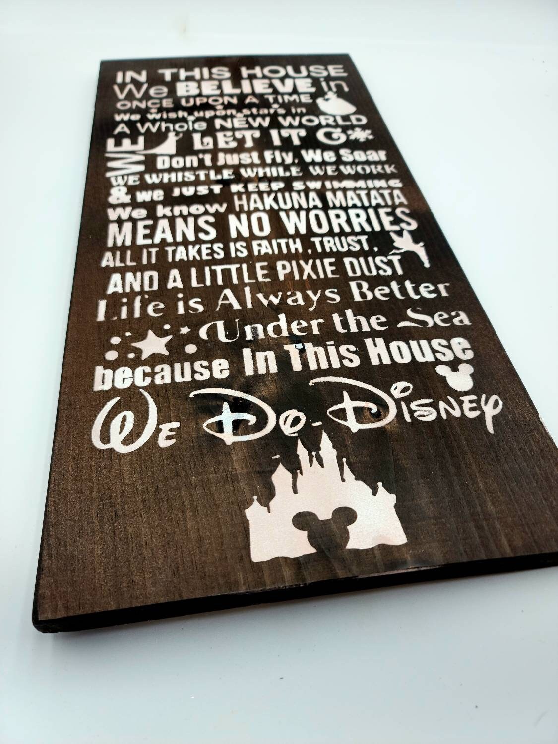 We Do Disney Wood Sign - Etsy
