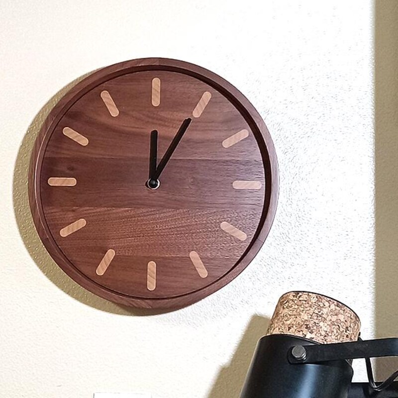Walnut Clock - Etsy