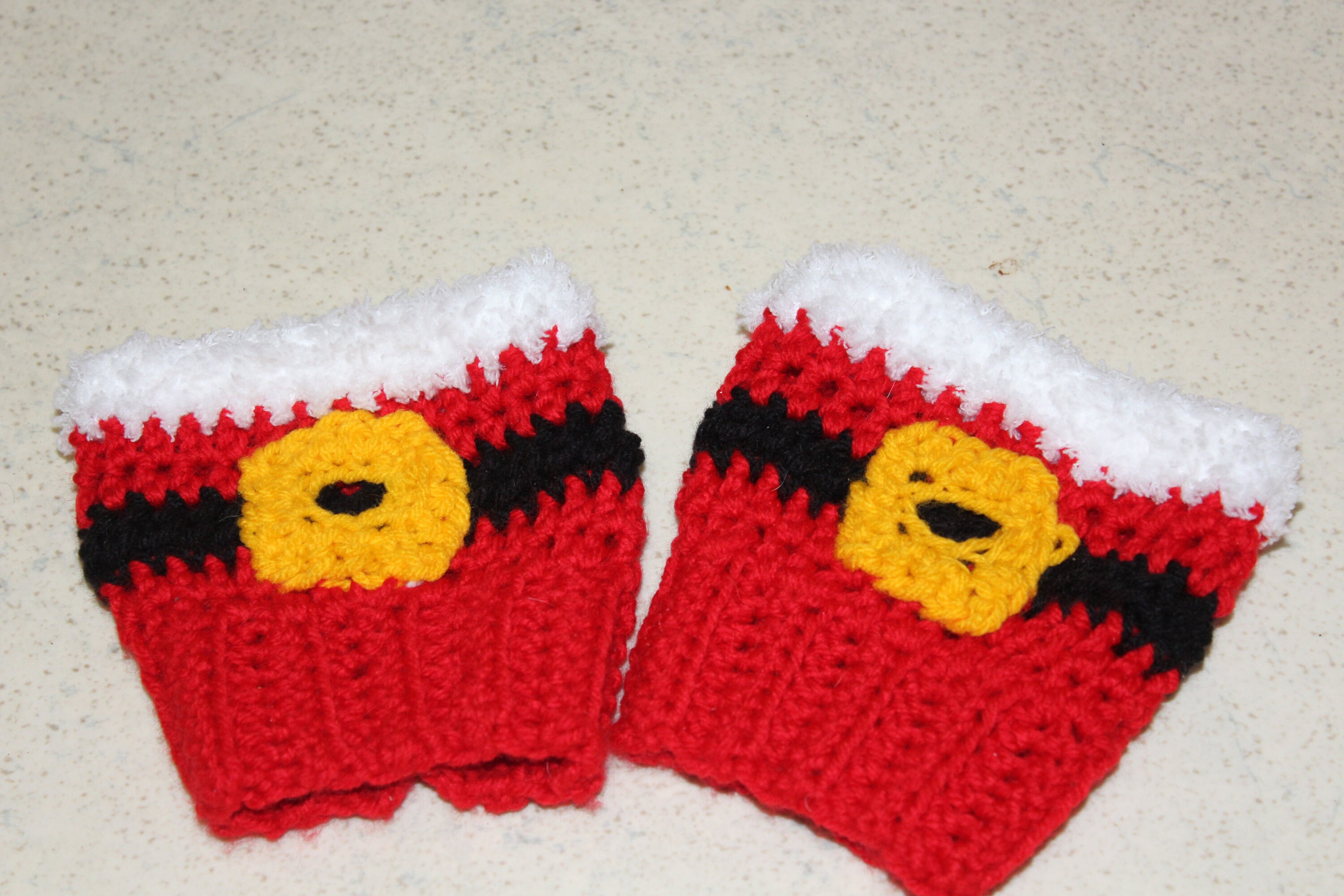 Santa Claus Boot Cuffs, Holiday Boot Toppers, Santa Boot Cuffs, Mrs ...