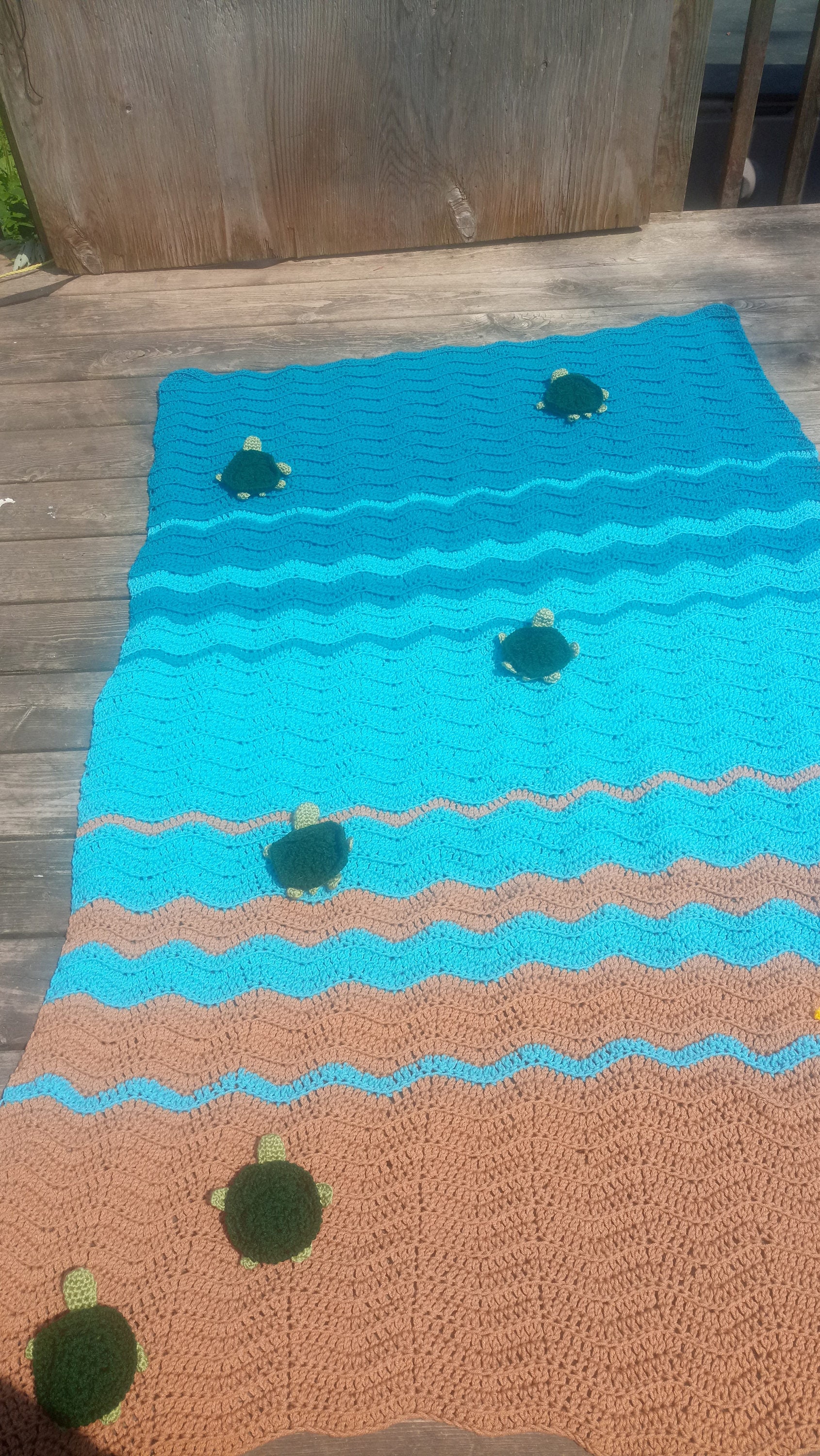 Sea Turtle Blanket Crochet, Sea Turtle Blanket, Crochet Sea Turtle ...