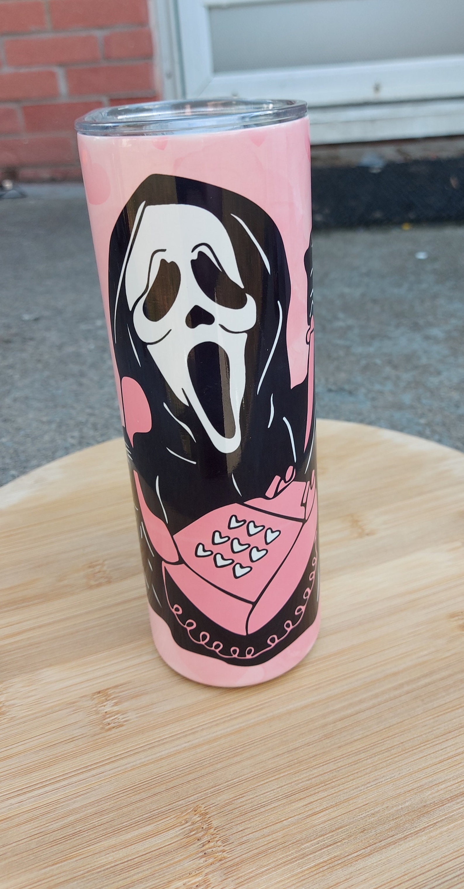 Horror Movie 20oz Skinny Tumbler, No You Hang Up, Horror, Ghost Face ...