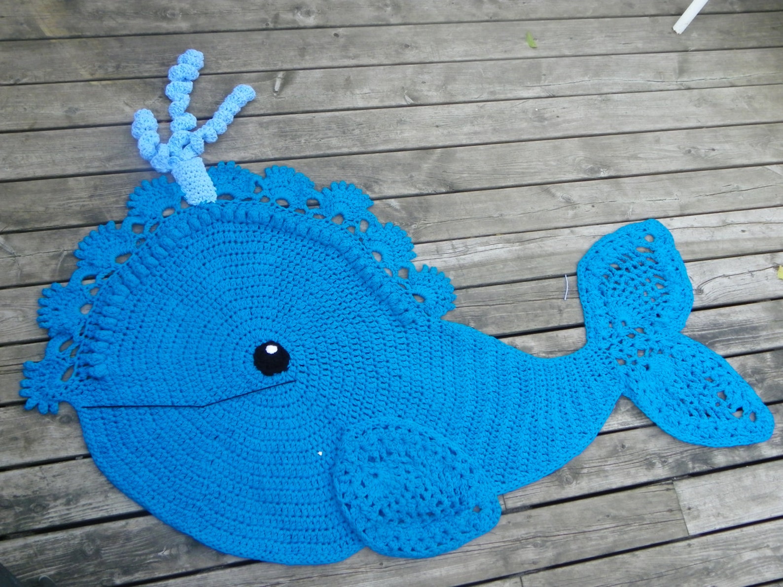 Whale Rug Crochet Whale Rug Home Decor Playmat Childs Room - Etsy Canada