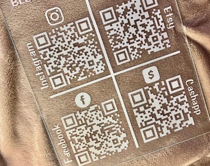 QR Code Sign | Custom Business QR Code | Social Media Sign | Money Gift ...