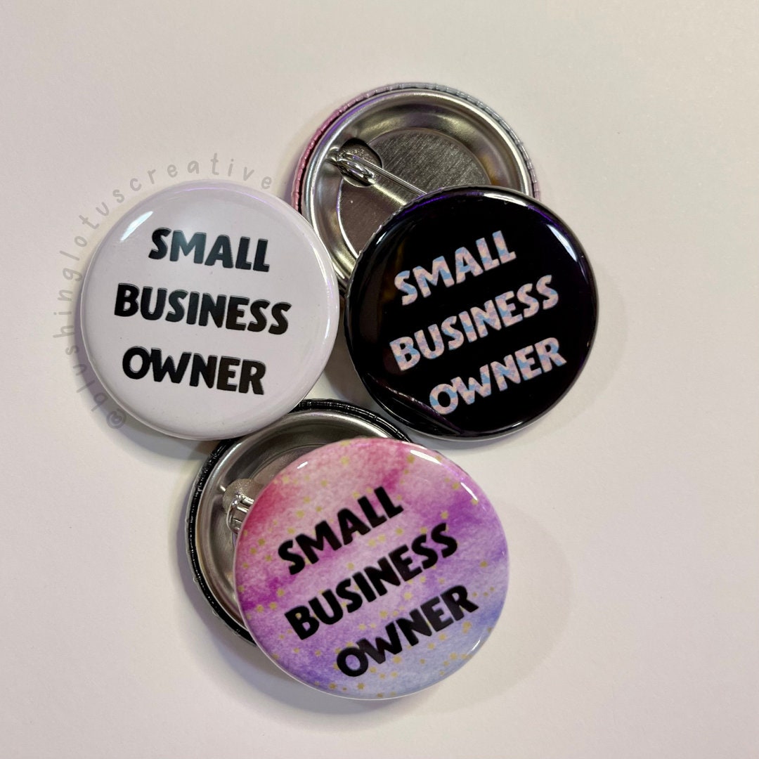 Small Business Owner Pin Small Biz Button 1.25 Pinback - Etsy UK