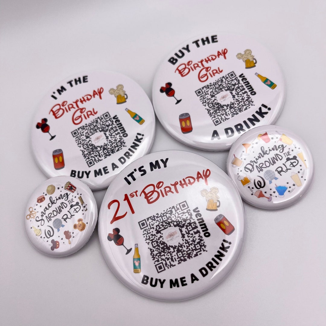 Birthday Drinks Around the World Buy Me a Drink Venmo Button | Buy the ...