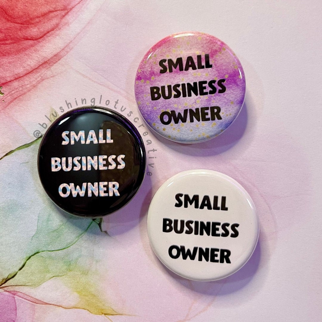 Small Business Owner Pin Small Biz Button 1.25 Pinback - Etsy UK