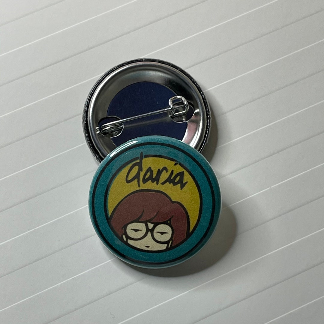 Daria Pinback Flair Buttons, Daria Button Badge Pins 1.25 - Etsy