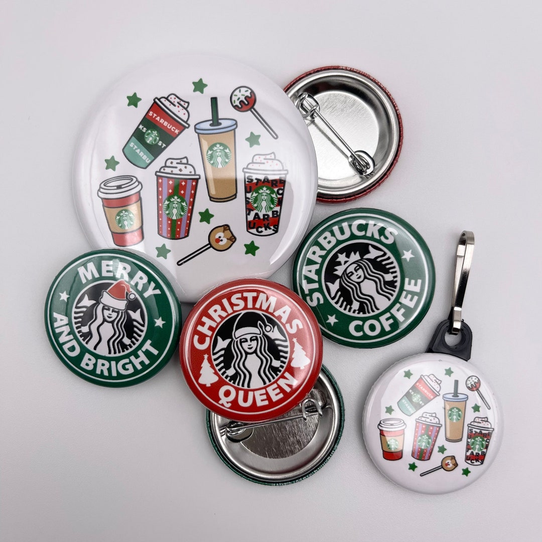 Starbucks Christmas Coffee Button, 1.25" Button, Starbucks Gifts ...