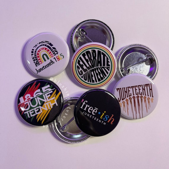 Juneteenth Pin Black History Month Button Flair Button - Etsy