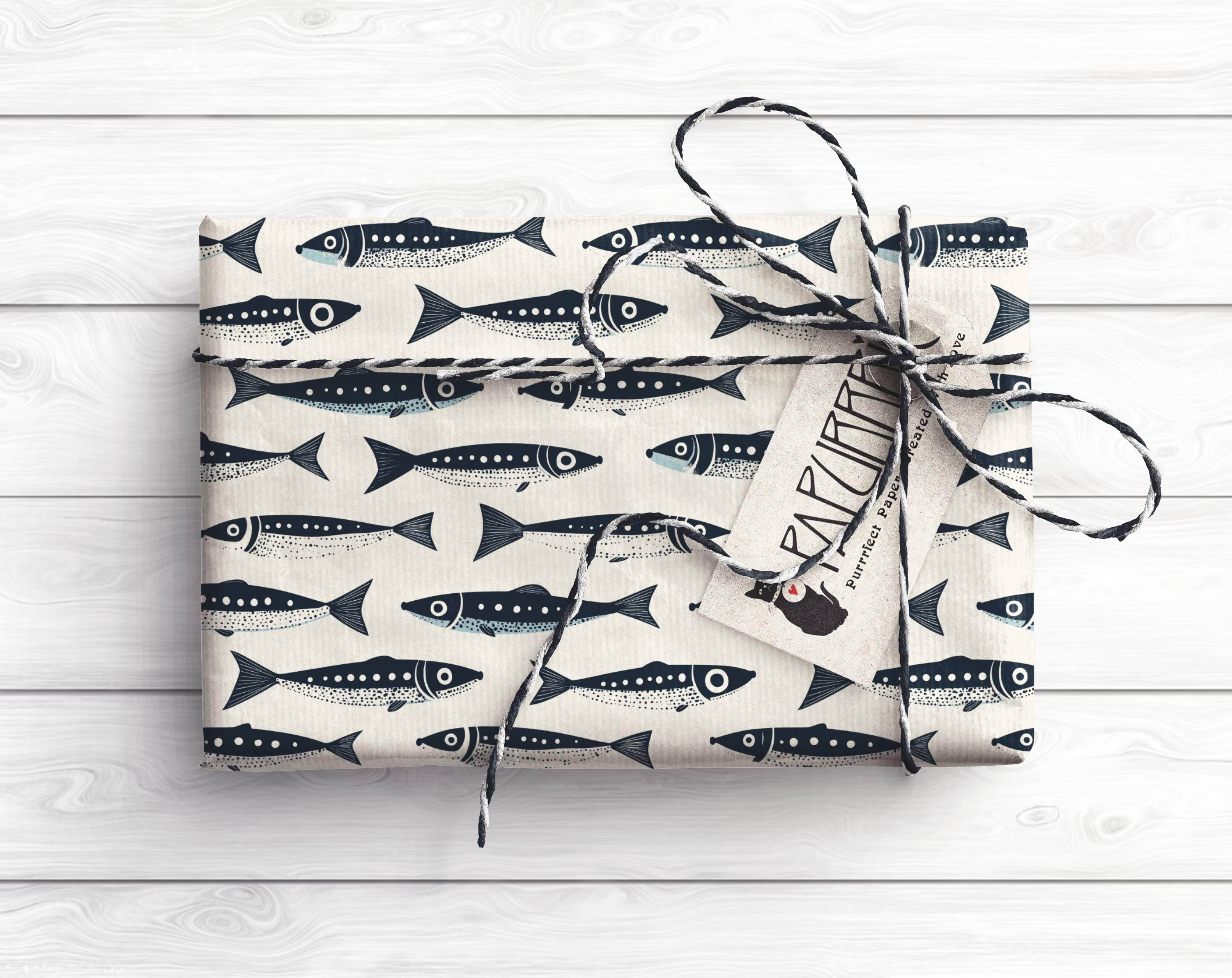 Sardines & Other Fish - 8 Seamless Patterns, Instant Download Digital ...
