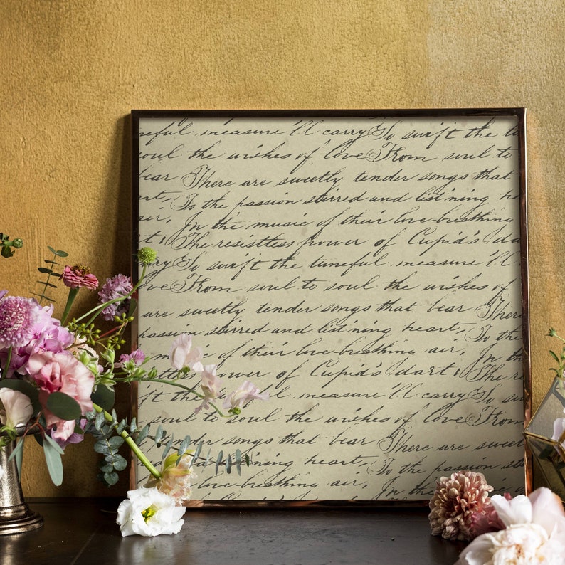 Hand Written & Printed Text Instant Download Digital Paper, Seamless ...