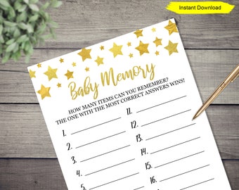Twinkle Little Star Baby Shower Game Pack INSTANT DOWNLOAD | Etsy