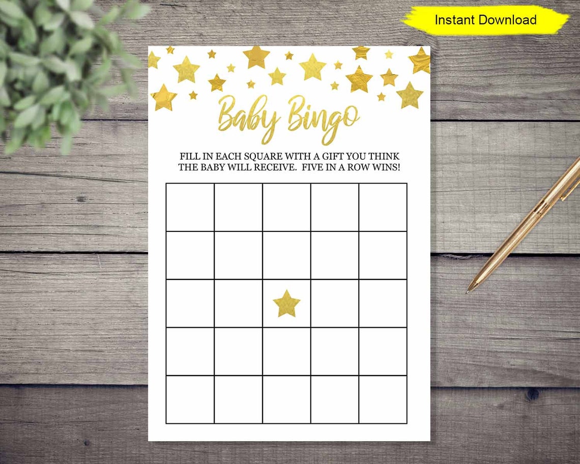 Twinkle Little Star Baby Shower Game Pack INSTANT DOWNLOAD - Etsy