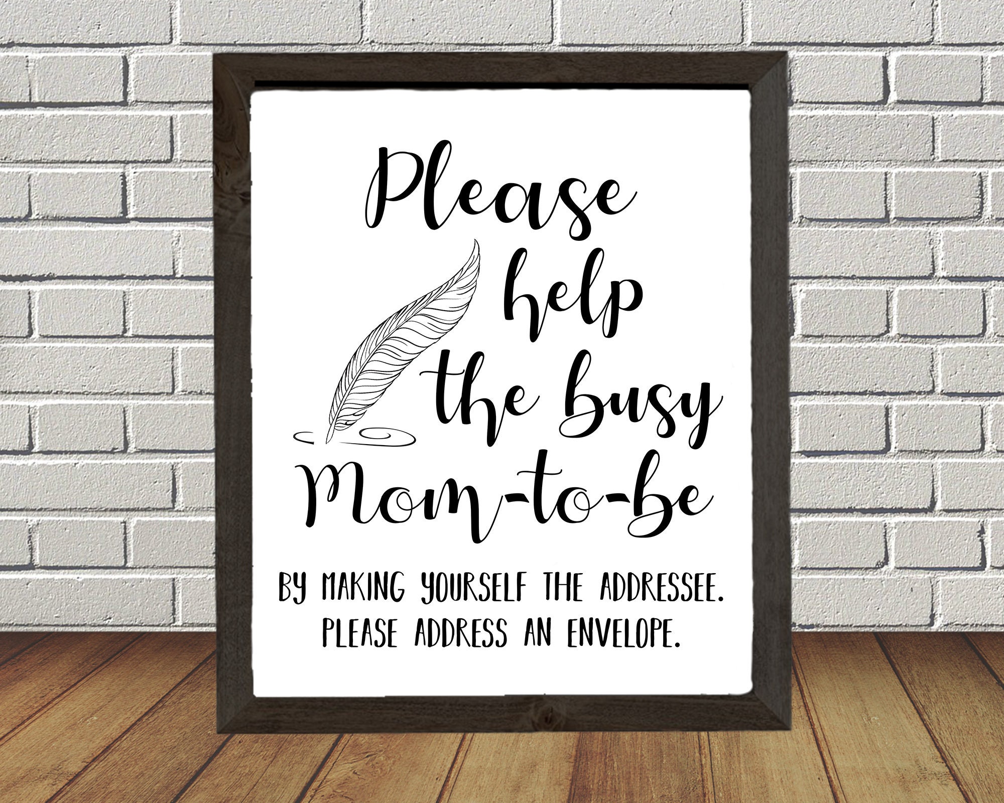Addressee Sign INSTANT DOWNLOAD printable digital baby | Etsy