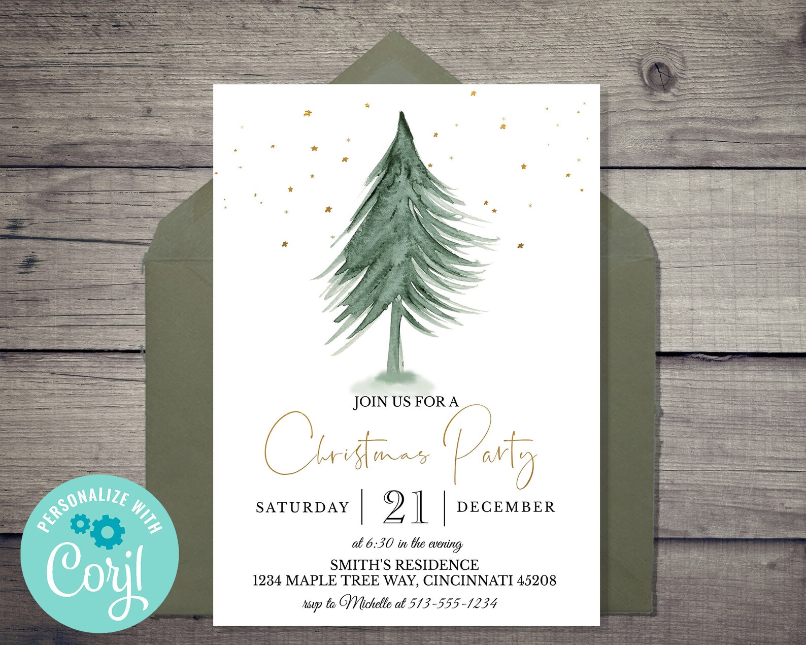 Christmas Party Invitation INSTANT DOWNLOAD Printable - Etsy Australia