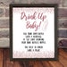 Rose Gold Bottle Chug Game INSTANT DOWNLOAD Baby Shower Party Printable ...
