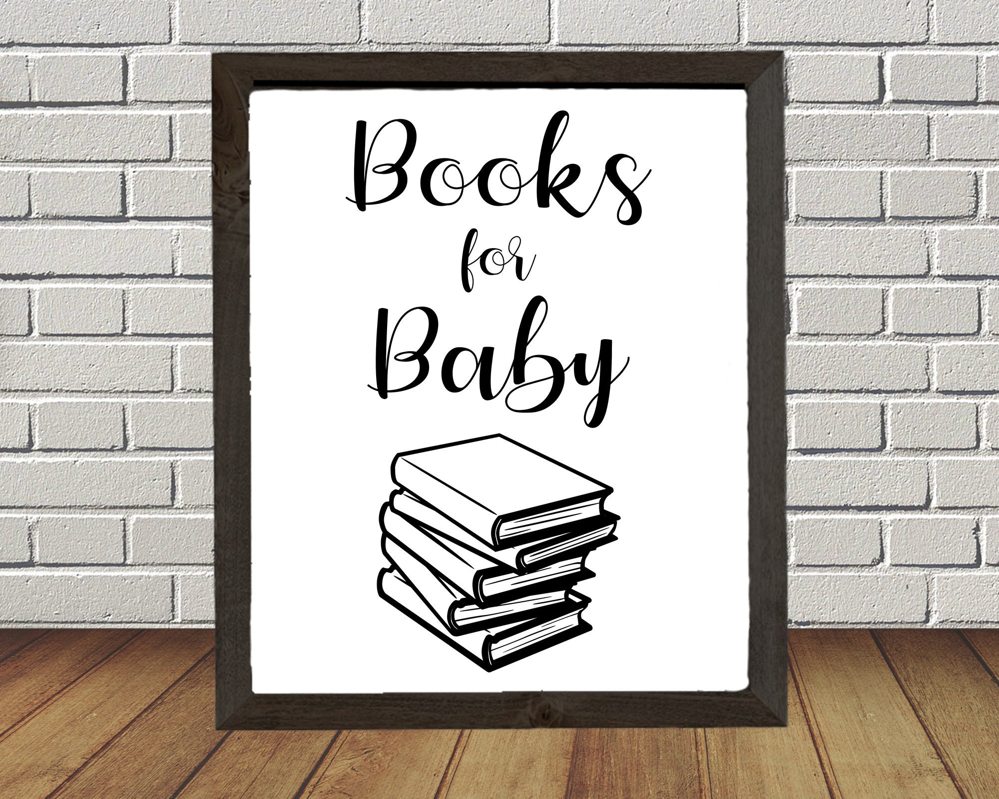 Books for Baby Sign INSTANT DOWNLOAD Printable Digital | Etsy