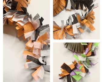 Halloween Crepe Paper Garland - Etsy