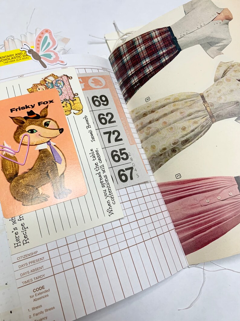 Vintage Sewing Pattern Junk Journal, Summer Journal - Etsy