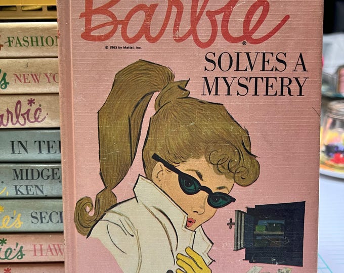 Vintage 1963 Barbie Solves a Mystery - Random House, Vintage Book ...