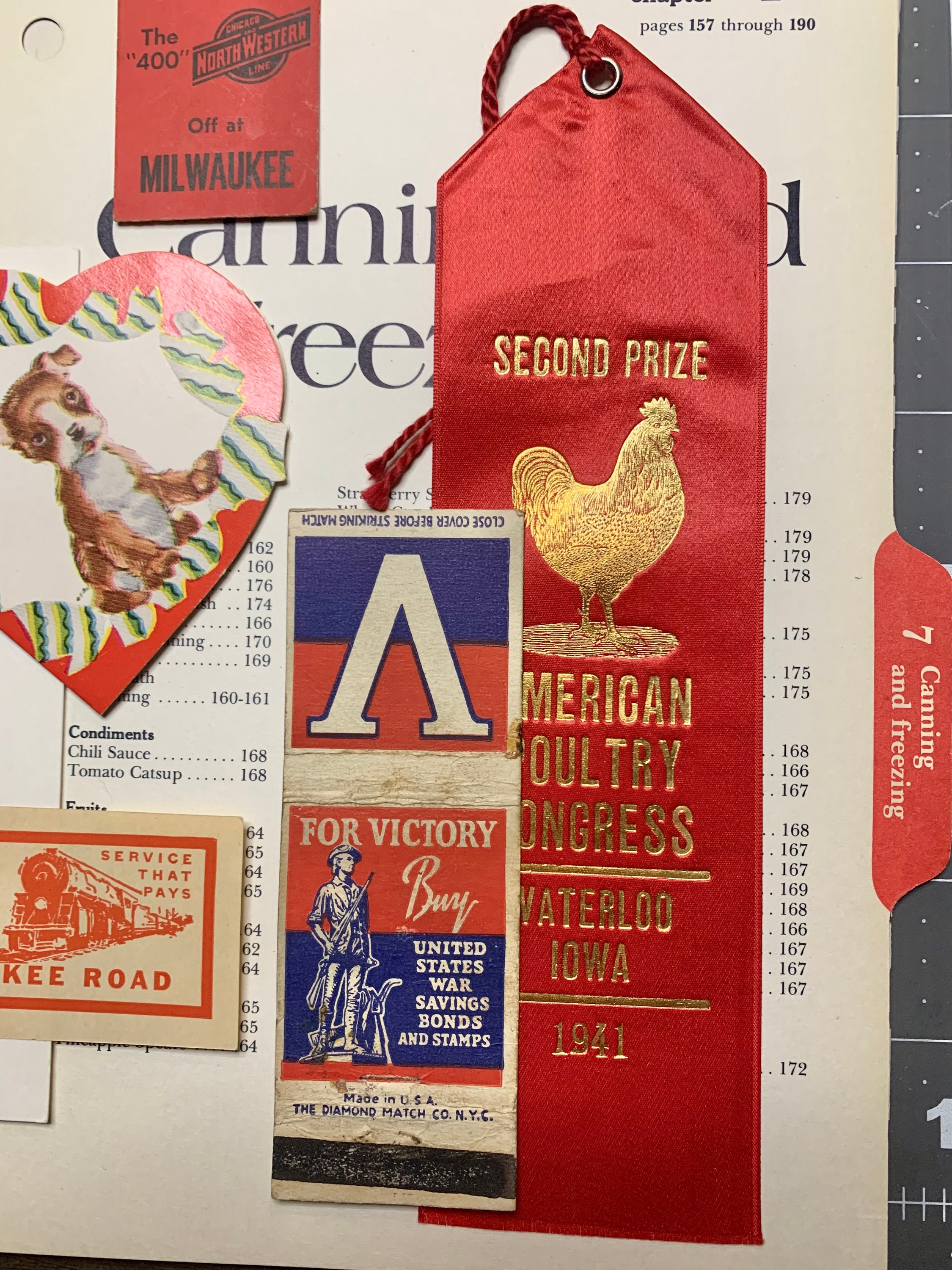 Vintage and New Ephemera, Red Ephemera, Journal Supplies, Junk Journal ...