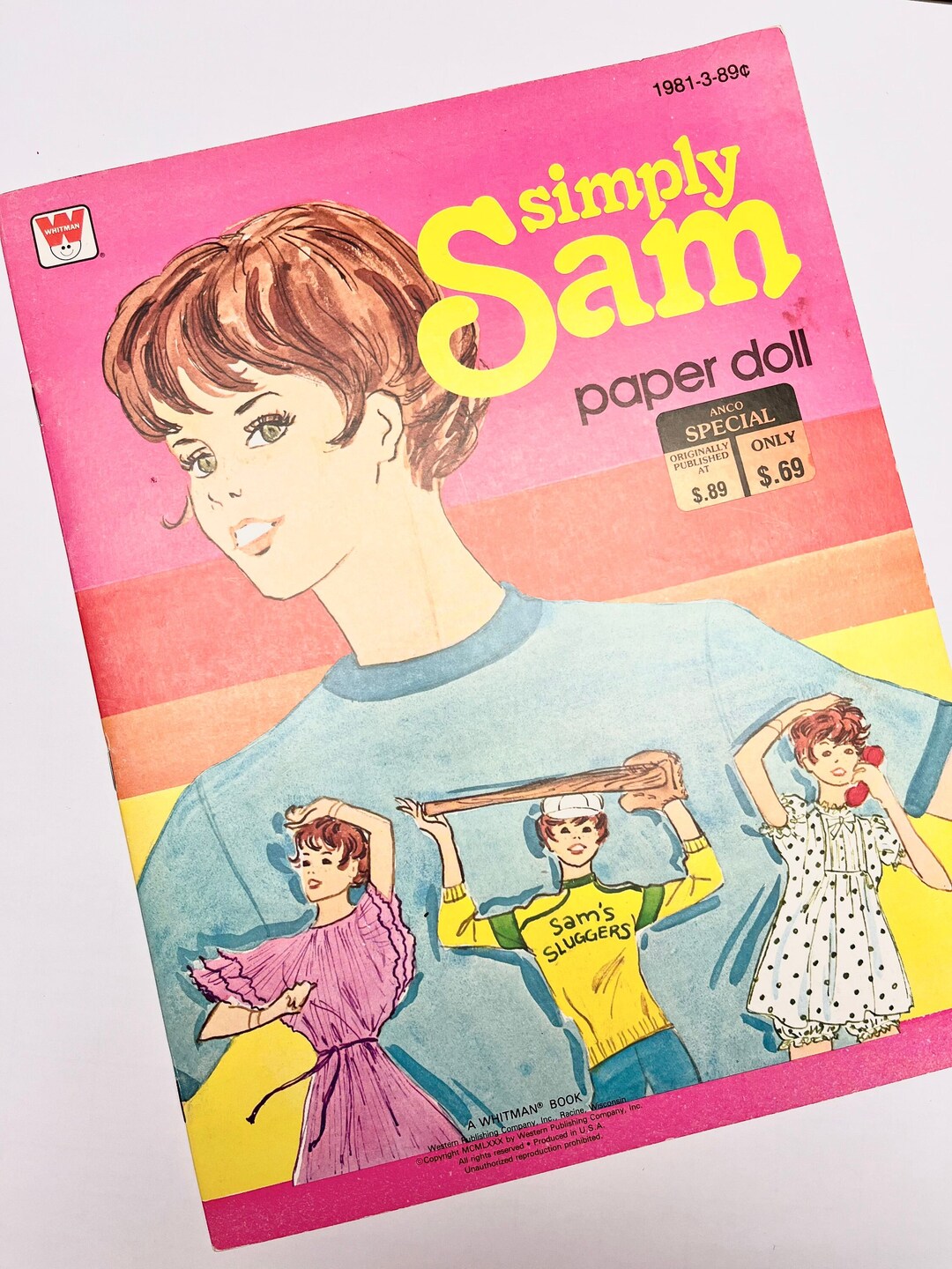 Vintage 1980's Uncut Paper Dolls and Clothes, Simply Sam - Etsy
