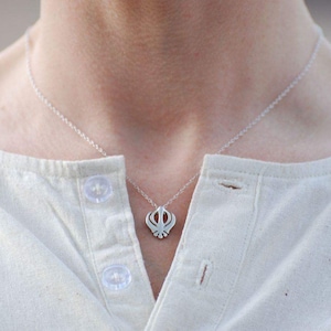 Sterling Silver Two Sided Khanda Necklace Set - Free Shipping. - Etsy