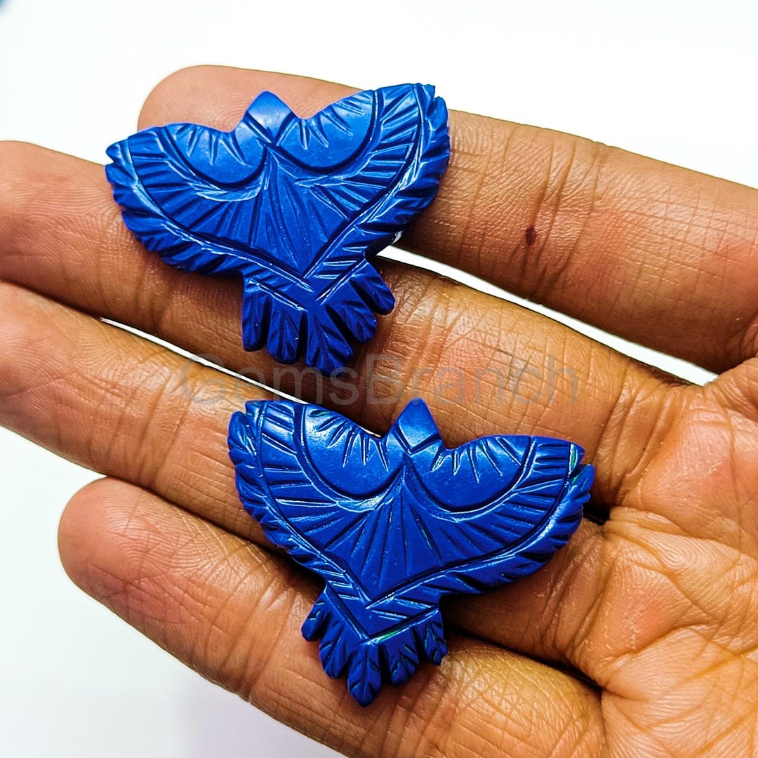 AAAA Lapis Lazuli Eagle Carving, Hand Carved Eagle Shape Gemstone, Bird ...