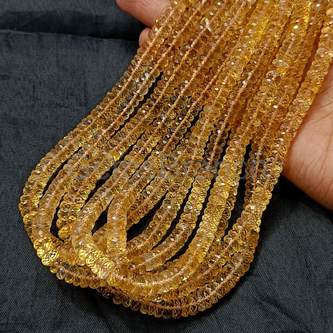 Top Quality Citrine Beads, Natural Citrine Faceted Beads, Wholesale ...