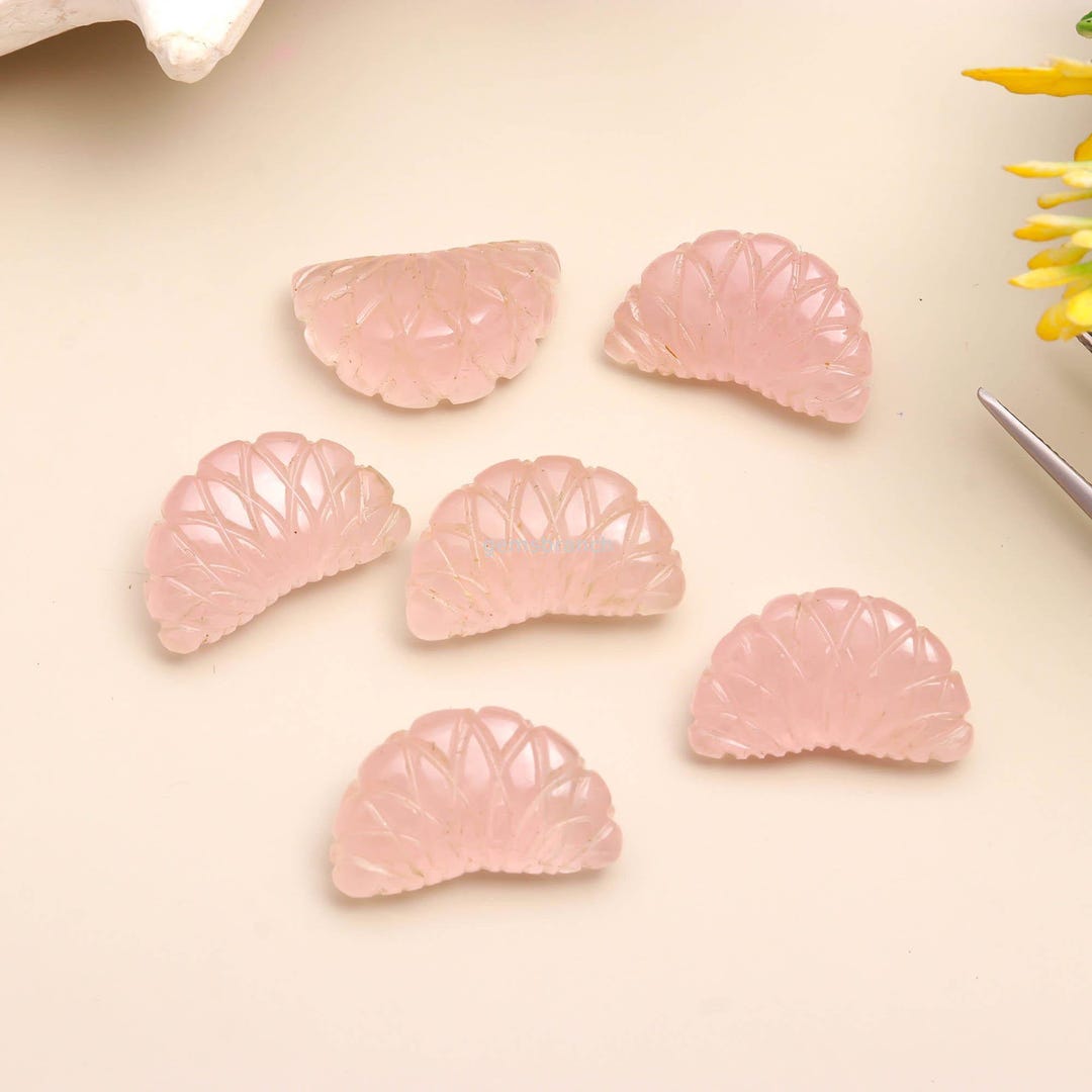 Beautiful Rose Quartz Fruit Shape Gemstone, Fruit Charms for Jewelry ...