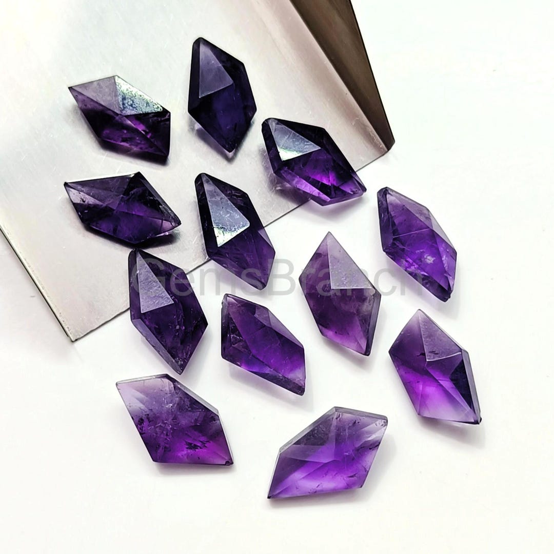 Purple Amethyst Spindle Shape Gemstone, Hand Carved Gemstone Beads for ...