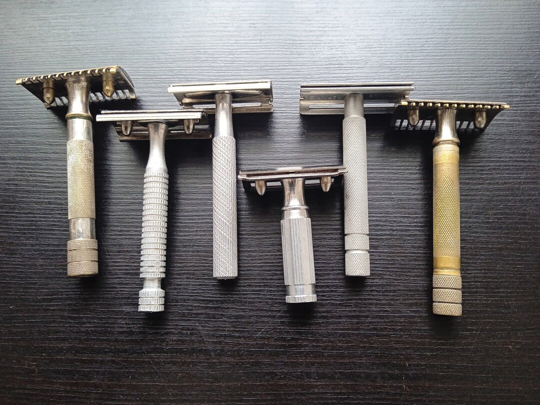 Vintage Razor Collection Set Gillette Gibbs Persona Leresche retro ...