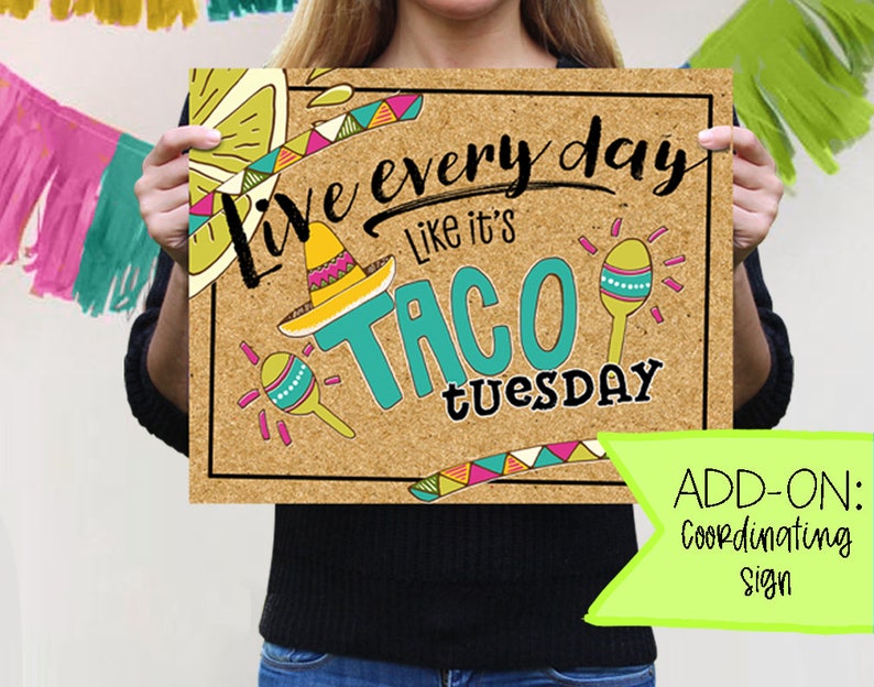 Taco Party Photo Prop Fiesta Photo Prop Fiesta Engagement - Etsy