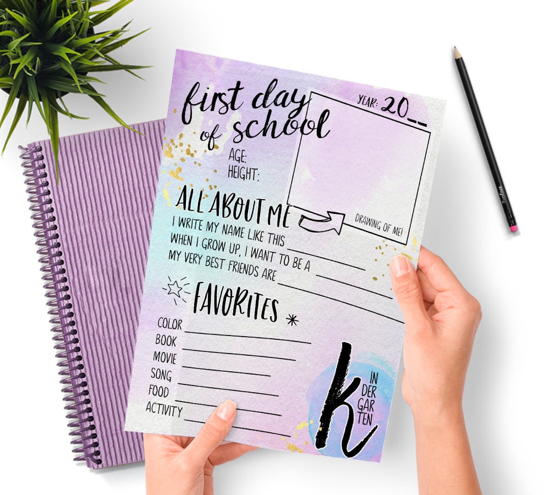 DIGITAL FIRST and LAST Day of School Pages, Back to School Memory Book ...