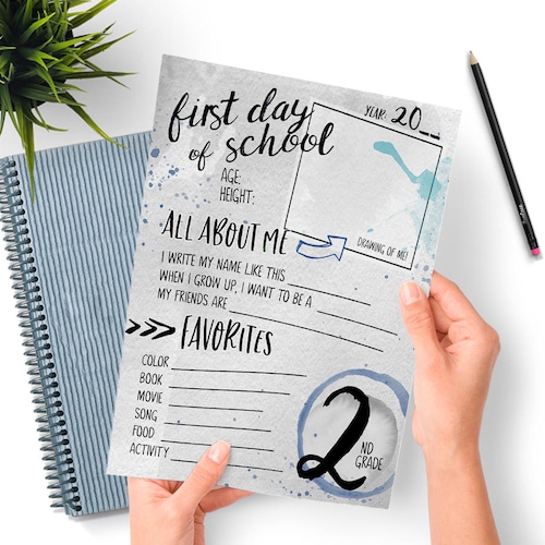 First and Last Day of School Pages School Memory Book School - Etsy