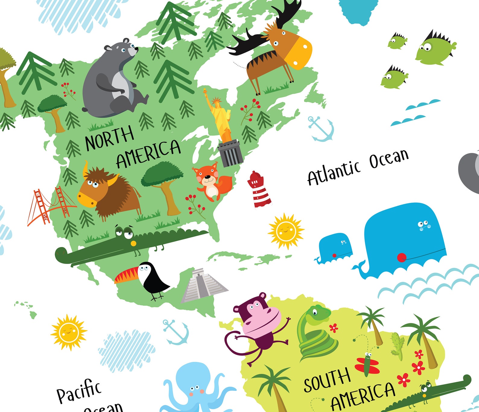 Printable Wall Art World Map Digital Download up to - Etsy