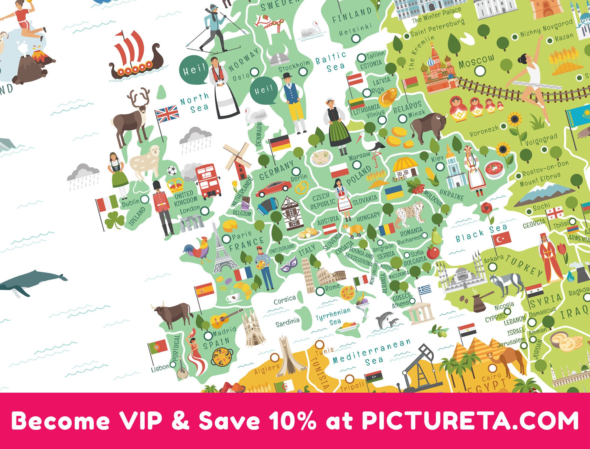 Travel Map Kids World Map World Map Poster World Map Wall | Etsy