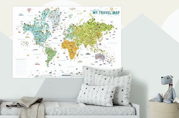 Printable World Map For Kids Travel Map For Kids