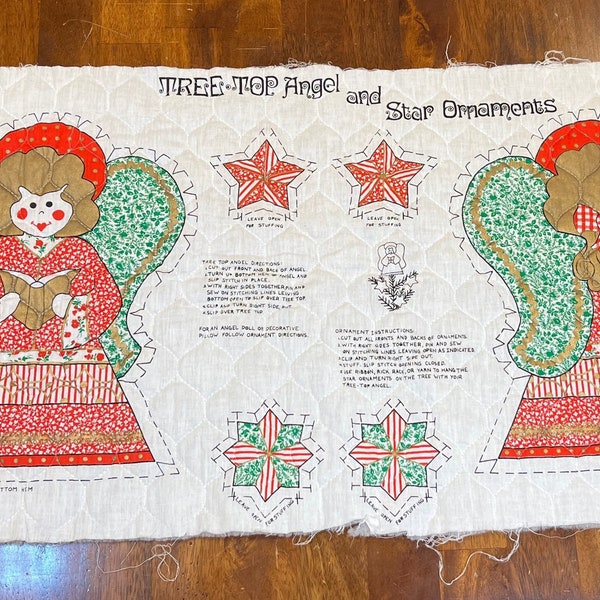 Quilted Christmas Angels Ornaments - Etsy