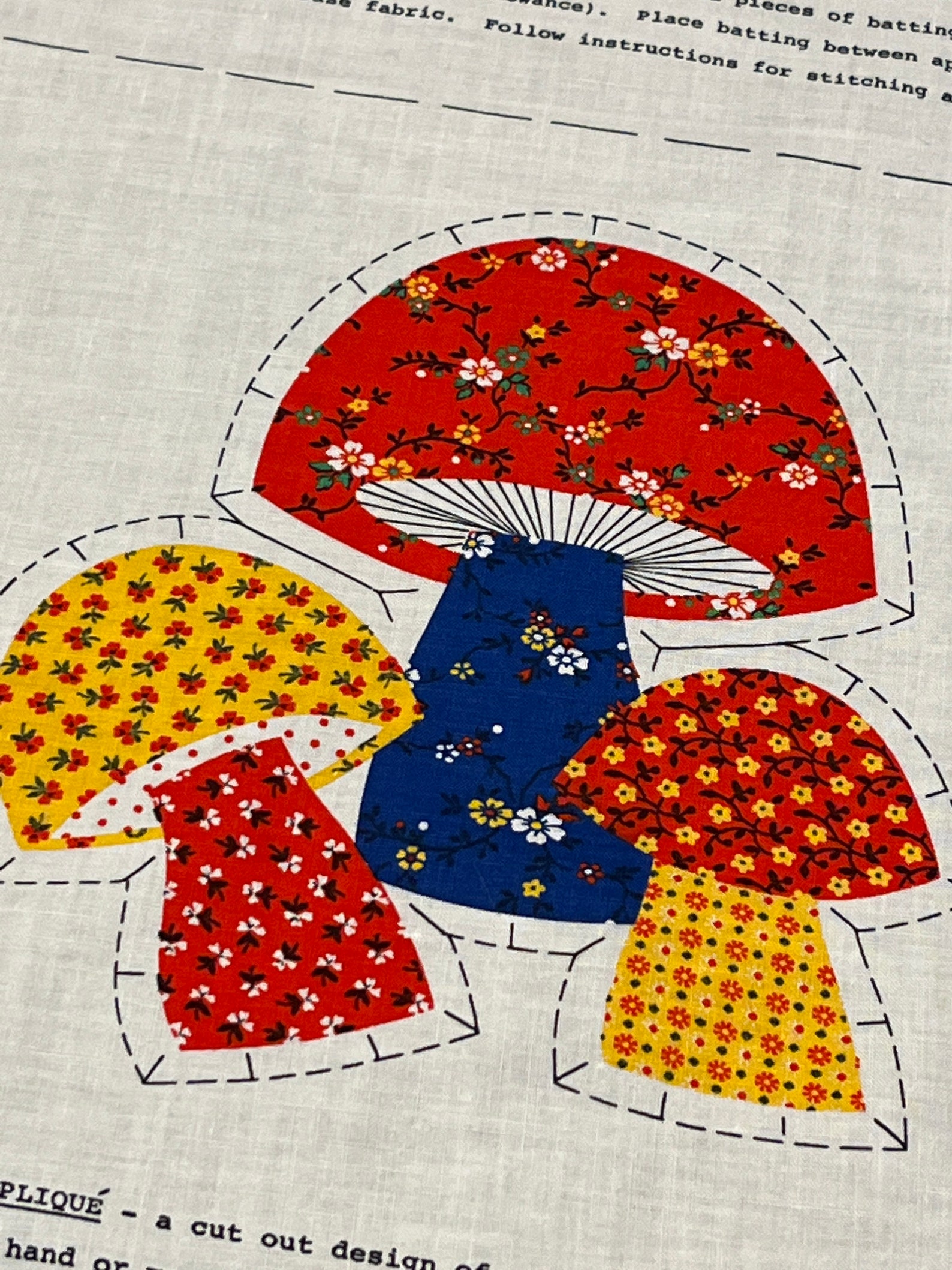 Applique Fabric Project. Farm House Fabric. Fabric Farm Panel. | Etsy