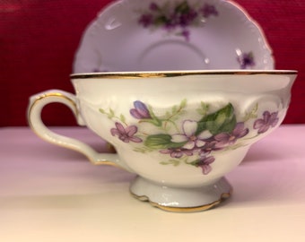 Violet Tea Cup | Etsy